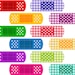 Multicolored Band Aids Digital Clip Art for Scrapbooking Card Making ...