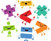 Items similar to Cute Math Symbols Digital Clip Art for Scrapbooking ...