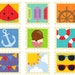Summer Stamps Clip Art for Scrapbooking Card Making Cupcake Toppers ...