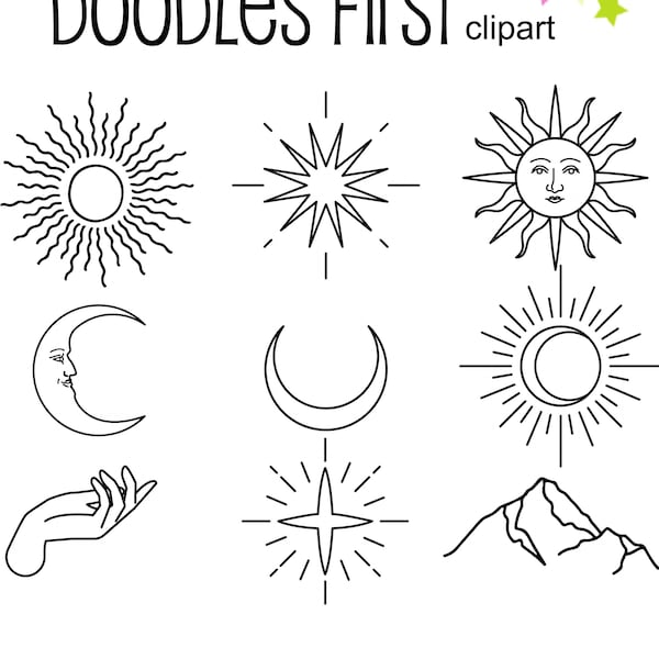 Sun and Moon Art - Etsy