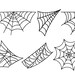 Spiders Web Collection Digital Clip Art for Scrapbooking Card Making ...