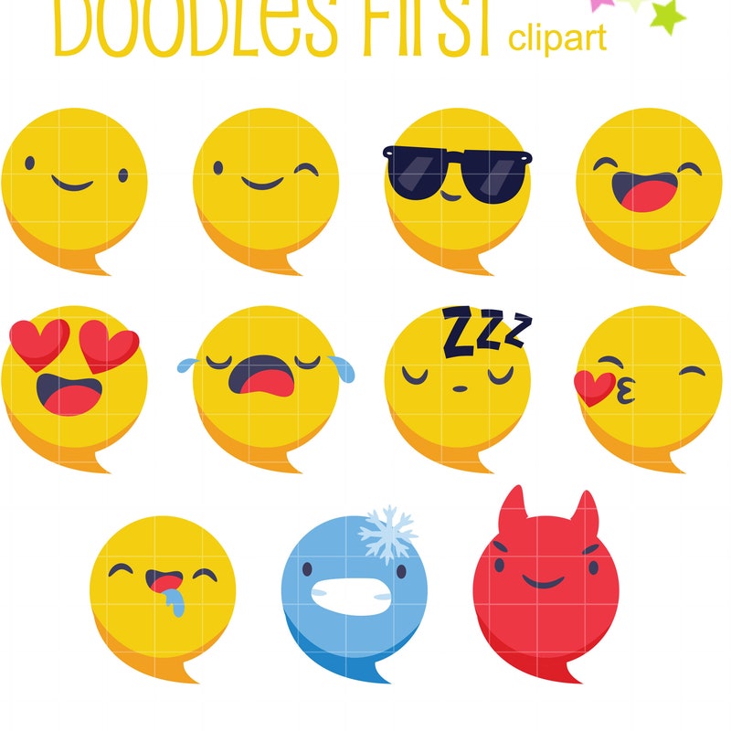 Emoticons Topper - Etsy