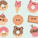Cute Sweet Dessert Digital Clip Art for Scrapbooking Card Making ...