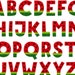 School Supplies Alphabet Clip Art for Scrapbooking Card Making Cupcake ...