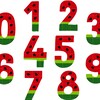 Watermelon Numbers Clip Art for Scrapbooking, Cricut Cut Files ...