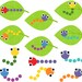 Cute Leaf Caterpillars Clip Art for Scrapbooking Card Making Cupcake ...