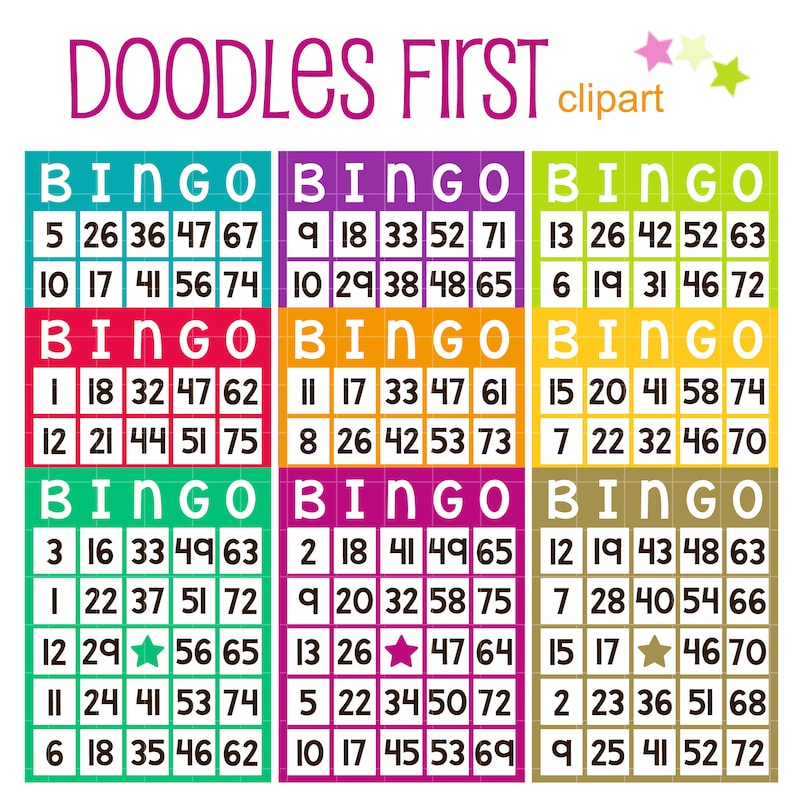 Bingo Flyer Clip Art - Etsy