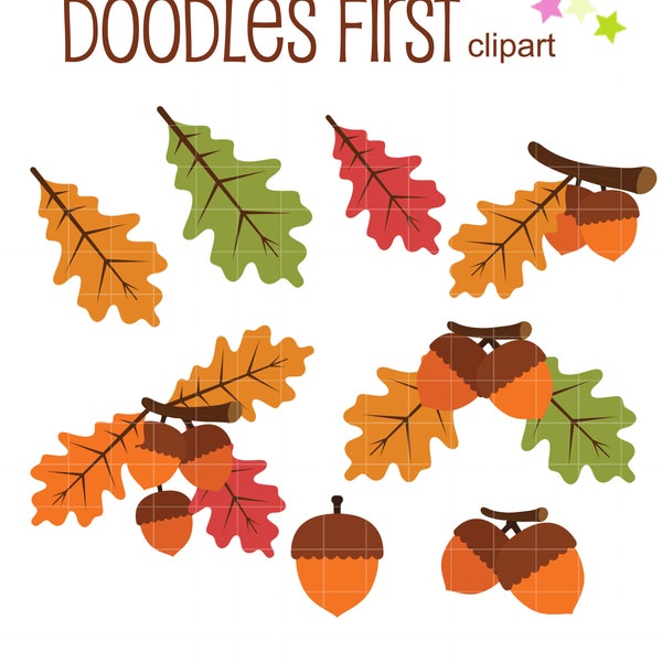 Acorn Clip Art - Etsy