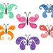 Butterfly Paisley Digital Clip Art for Scrapbooking Card Making Cupcake ...