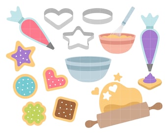 Cookie Decorating Clip Art - Etsy