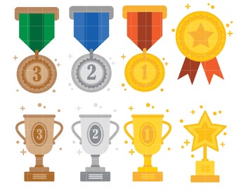 Trophy Clip Art - Etsy