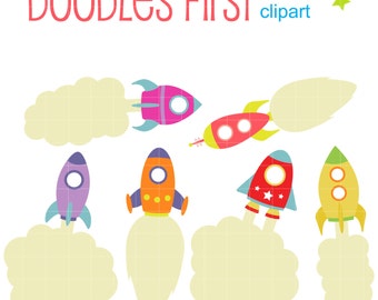 Rocket clipart | Etsy