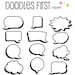 Doodle Potted Flowers Digital Clip Art for Scrapbooking Card Making ...