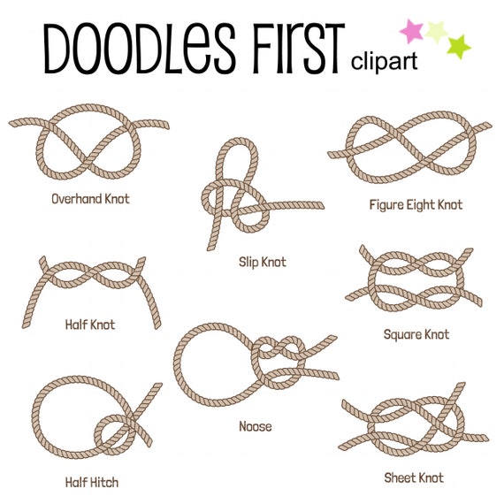 Basic Knots Digital Clip Art for Scrapbooking Card Making | Etsy