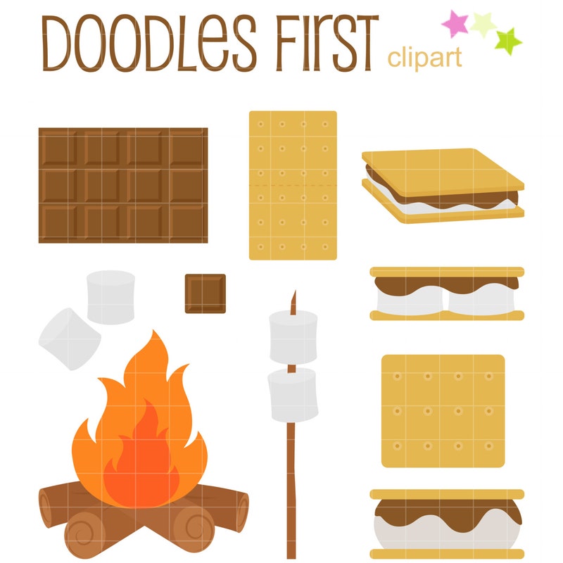 Smore Clipart - Etsy