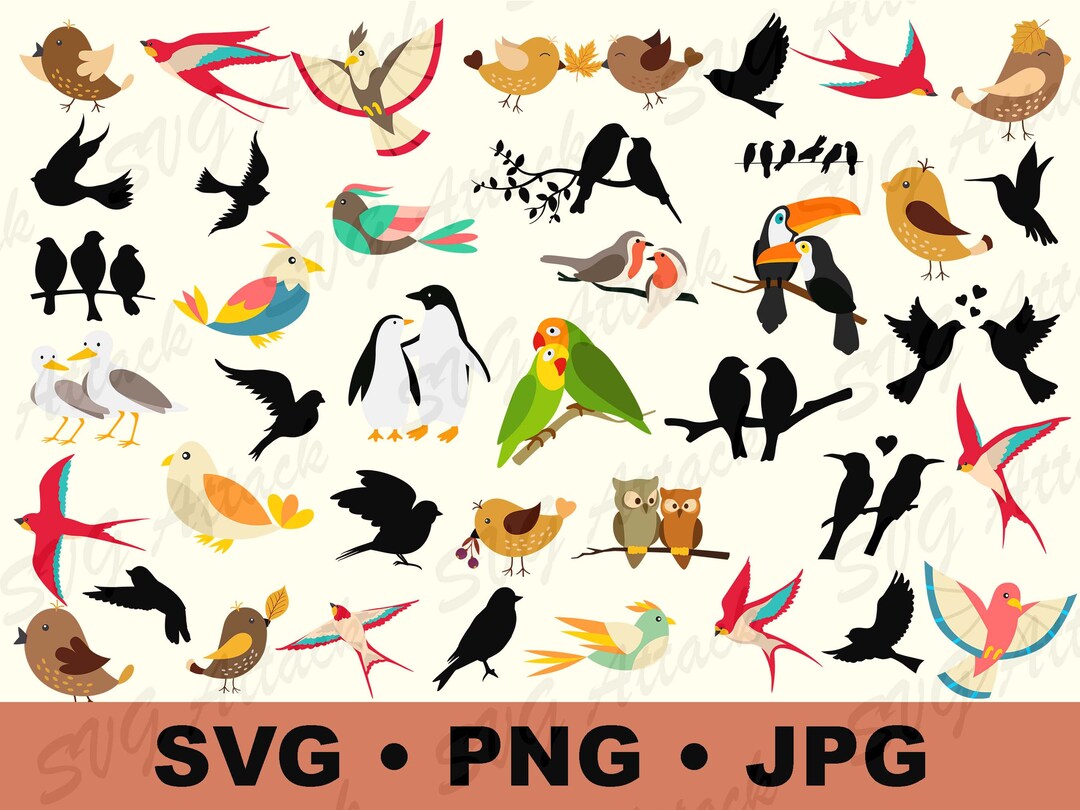 Fly Away Birds SVG Design Bundle | Birds SVG for Cutting Machine and ...