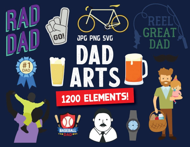 Father's Day Clipart Dad Clipart Fathers Day SVG Dad - Etsy