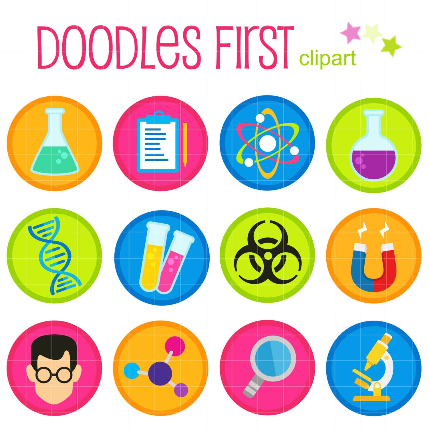 Science Lab Collage Sheets for Scrapbooking Card Making | Etsy