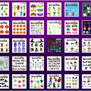 Halloween Clip Arts Set, Halloween SVG Cut Files, Includes Png Jpg Svg ...
