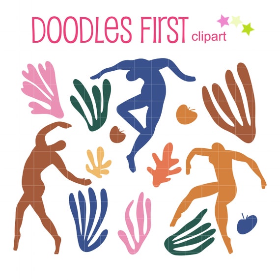 Matisse Shapes Elements Digital Clip Art for Scrapbooking Card | Etsy