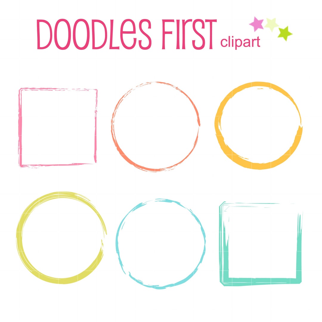Smudge Stain Frame Digital Clip Art for Scrapbooking Card Making ...