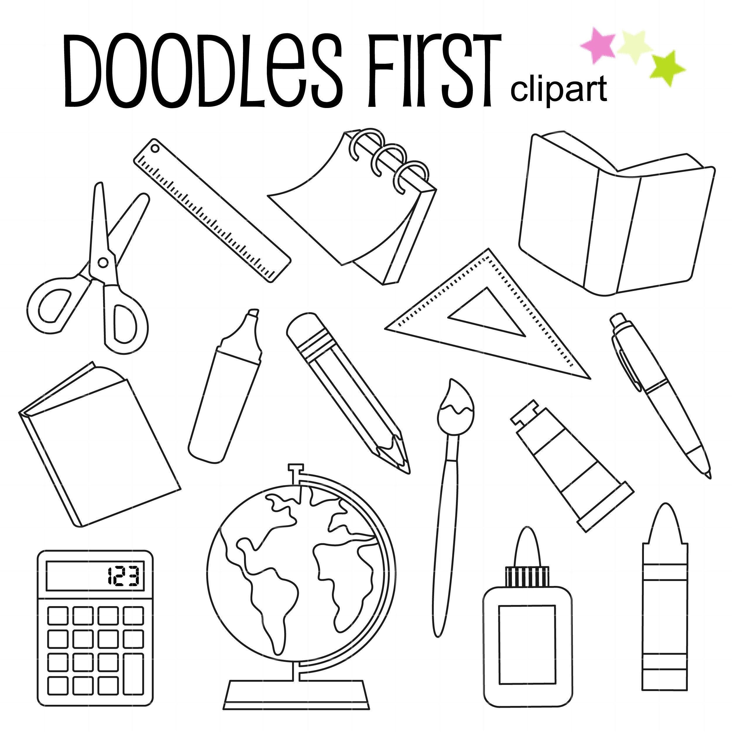 Clip Art School Supplies