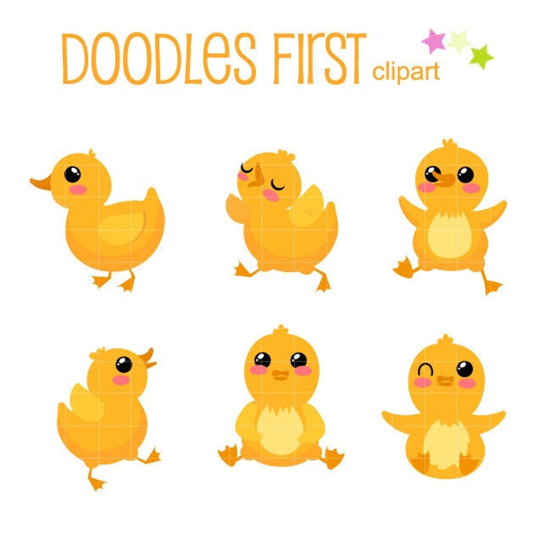Cute Baby Chick Set Clip Art for Scrapbooking Card Making Cupcake ...