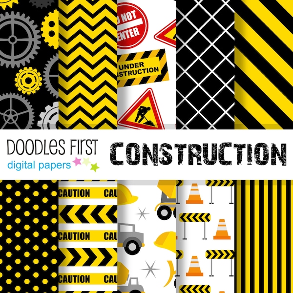 Construction Papers - Etsy