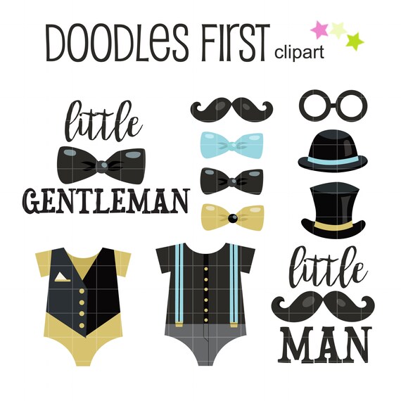 Little Man Collection Digital Clip Art for Scrapbooking Card - Etsy