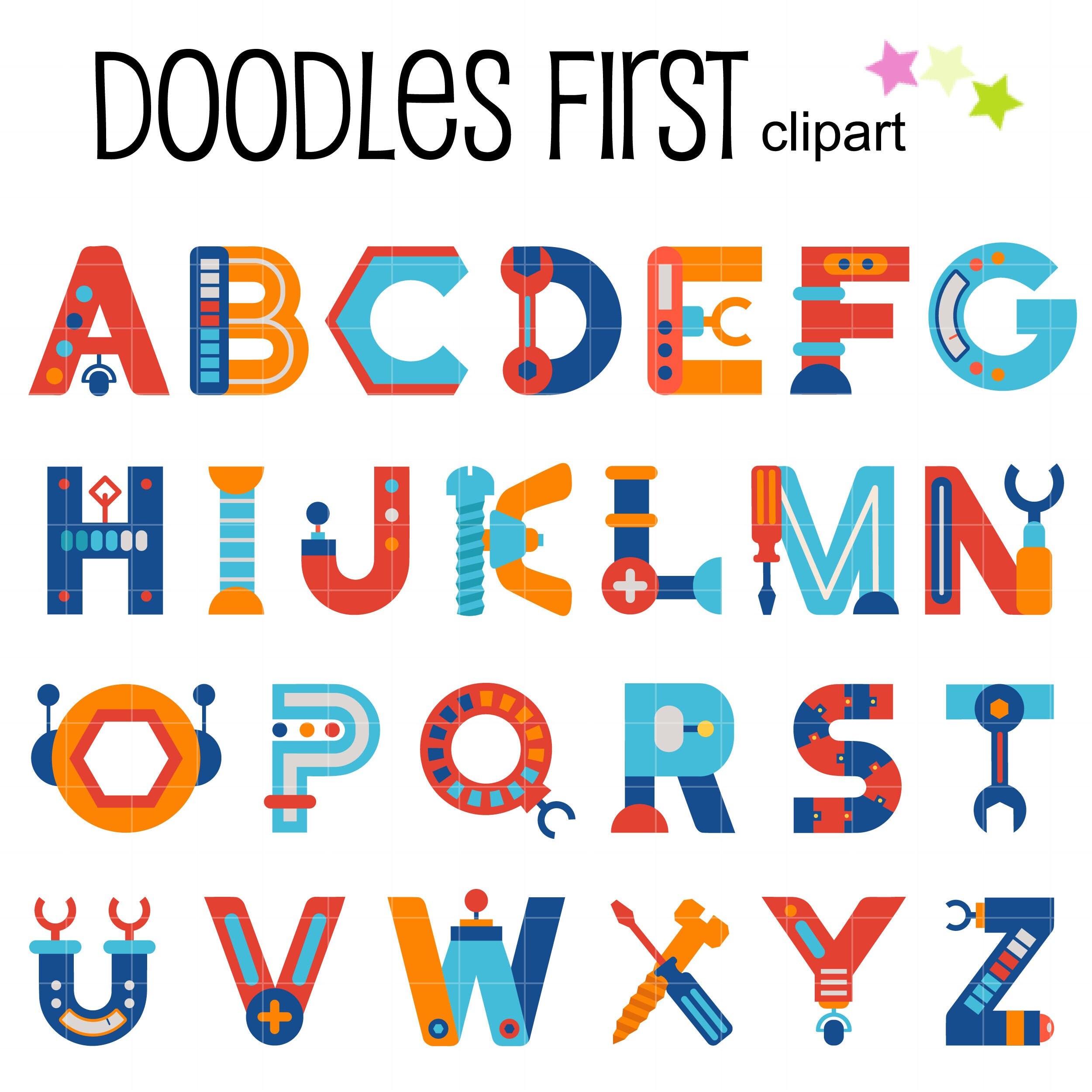 The Robot Alphabet Printable Robot Alphabets By Jimbot