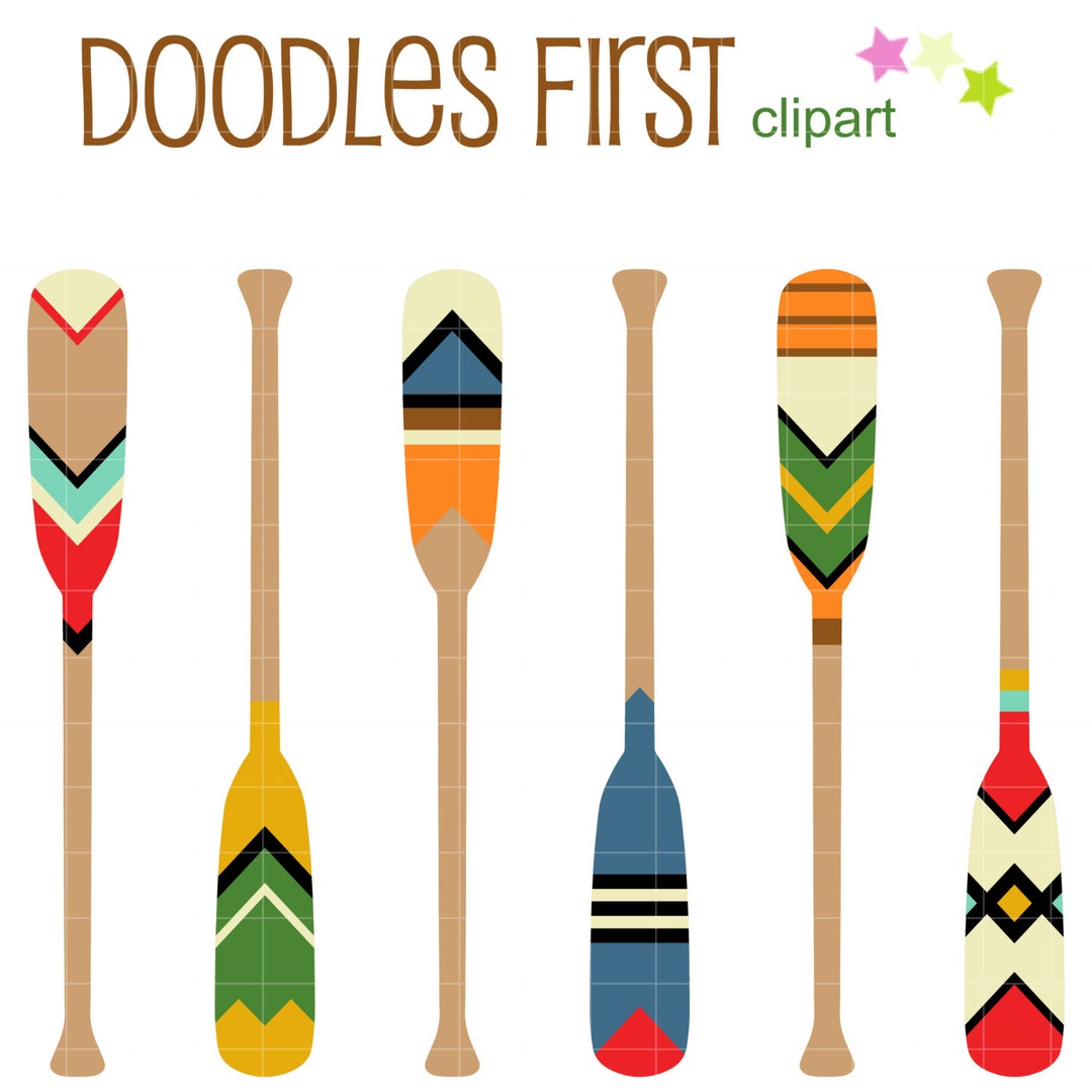 Decorative Paddles Digital Clip Art for Scrapbooking Card Making ...