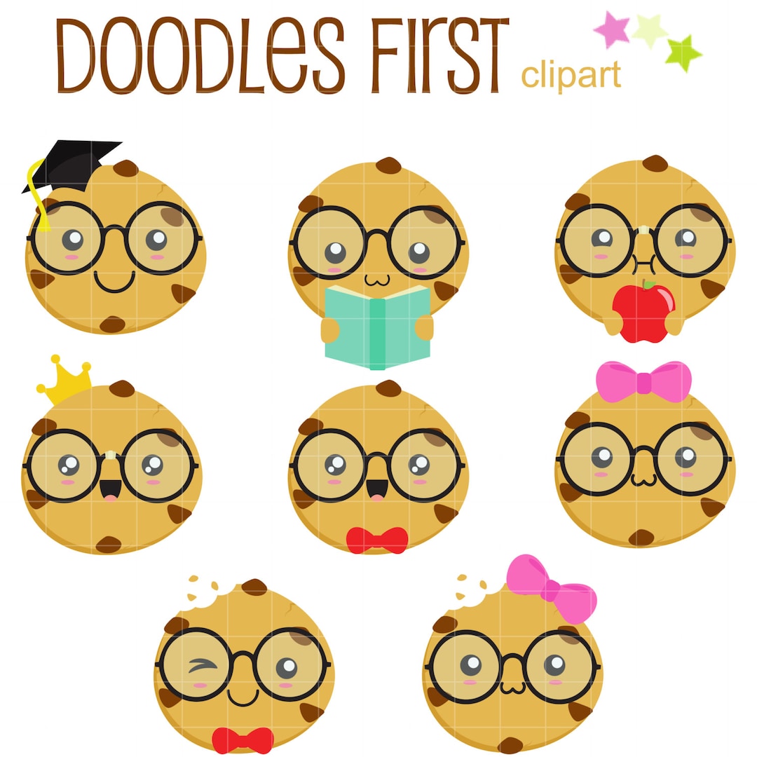 Cute and Smart Cookies Clip Art for Scrapbooking Card Making Cupcake ...