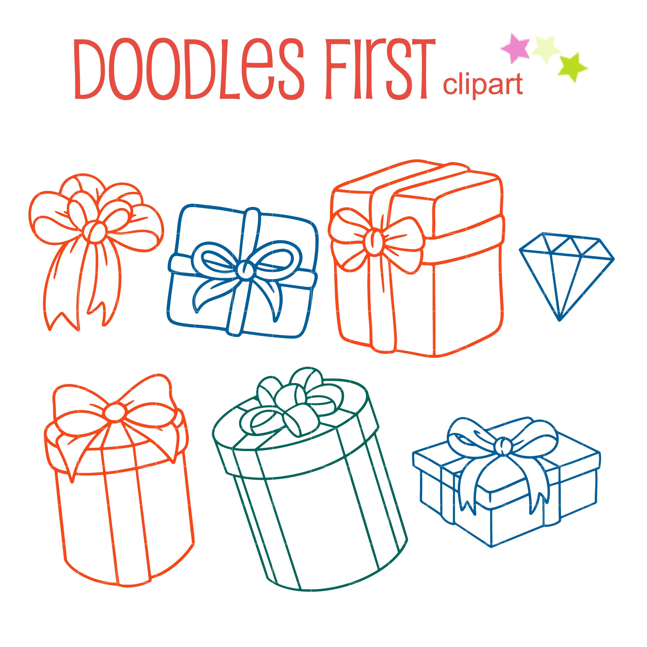 How To Draw A Simple Christmas Present