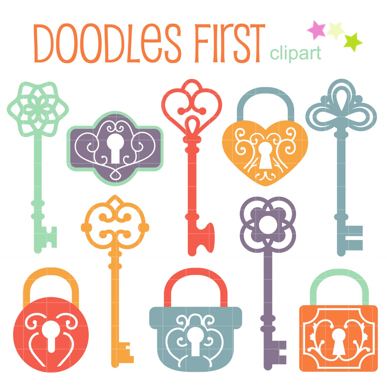 Lock And Key Clip Art