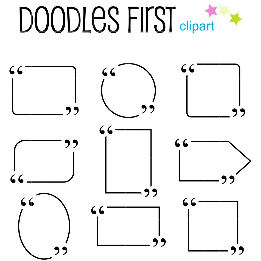 Quote Bubbles Digital Clip Art for Scrapbooking Card Making Cupcake ...
