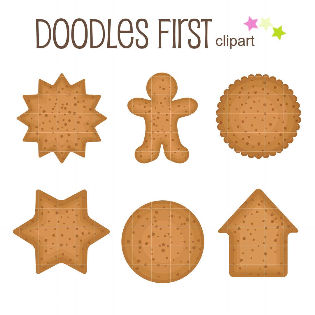Gingerbread Cookie Digital Clip Art for Scrapbooking Card Making ...