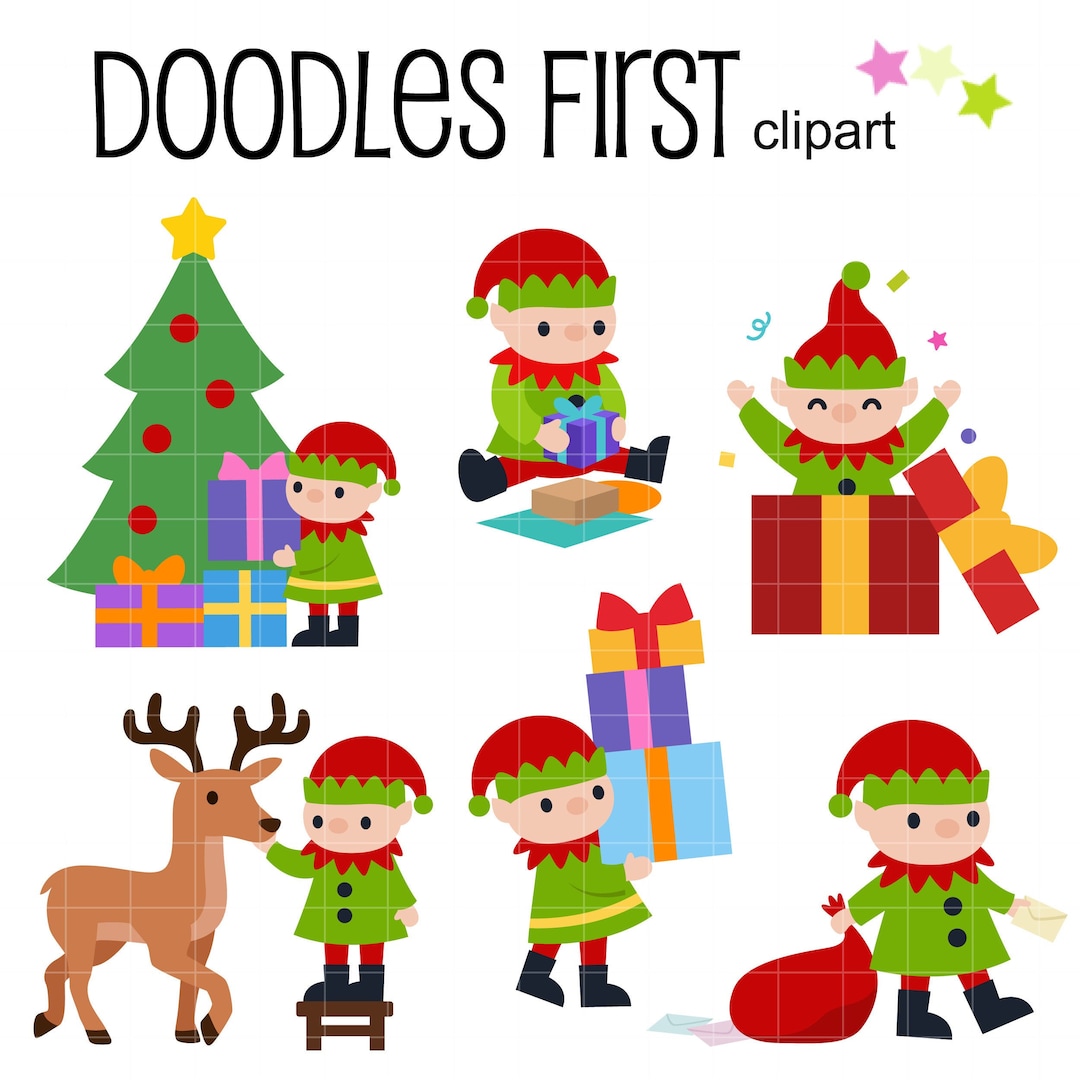 Workshop Elves Digital Clip Art for Scrapbooking Card Making Cupcake ...