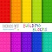 Building Blocks Digital Paper Pack Includes 10 for Scrapbooking Paper ...
