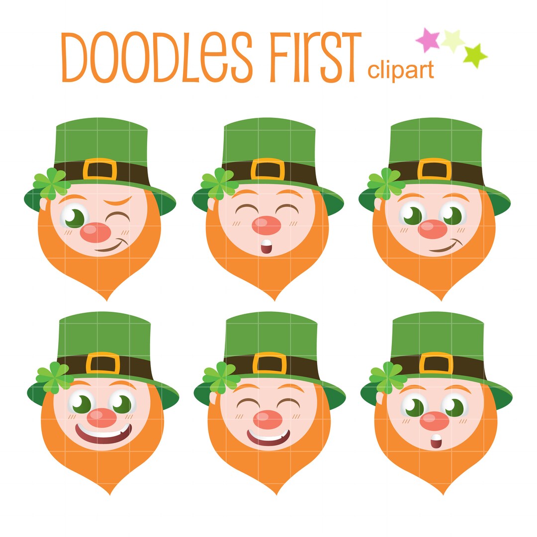 St Patrick Expression Digital Clip Art for Scrapbooking Card Making ...