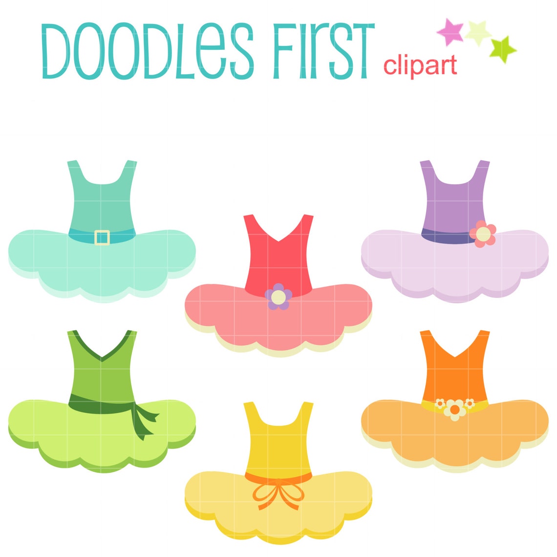 Ballet Tutus Digital Clip Art for Scrapbooking Card Making - Etsy