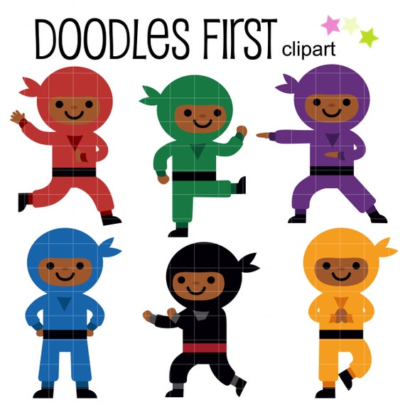 Ninja Kids Clip Art