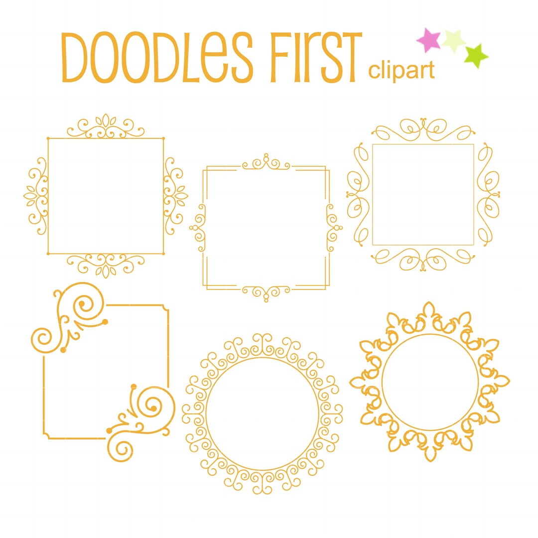 Royal Vintage Frames Clip Art for Scrapbooking Card Making Cupcake ...