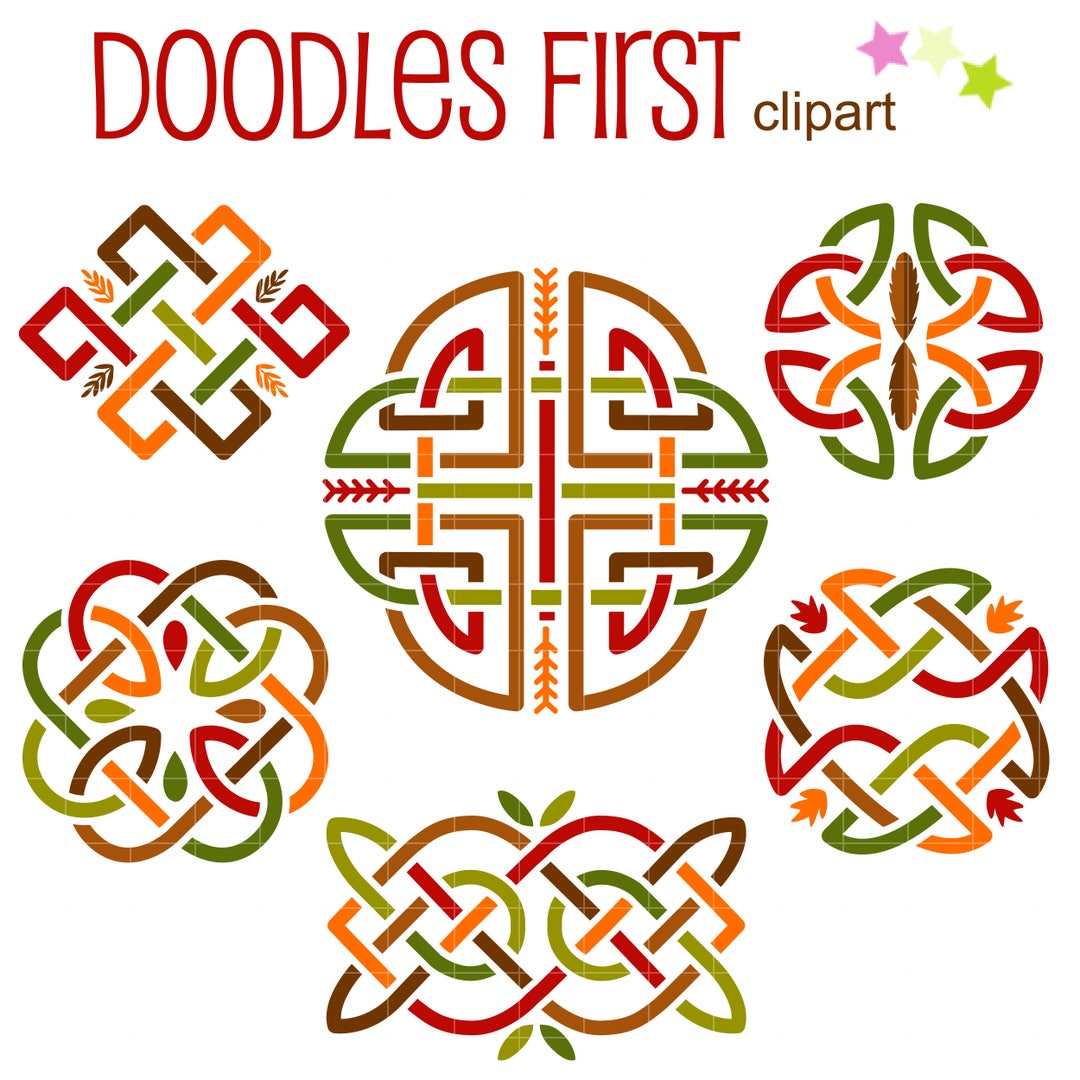 Celtic Autumn Digital Clip Art for Scrapbooking Card Making Cupcake ...
