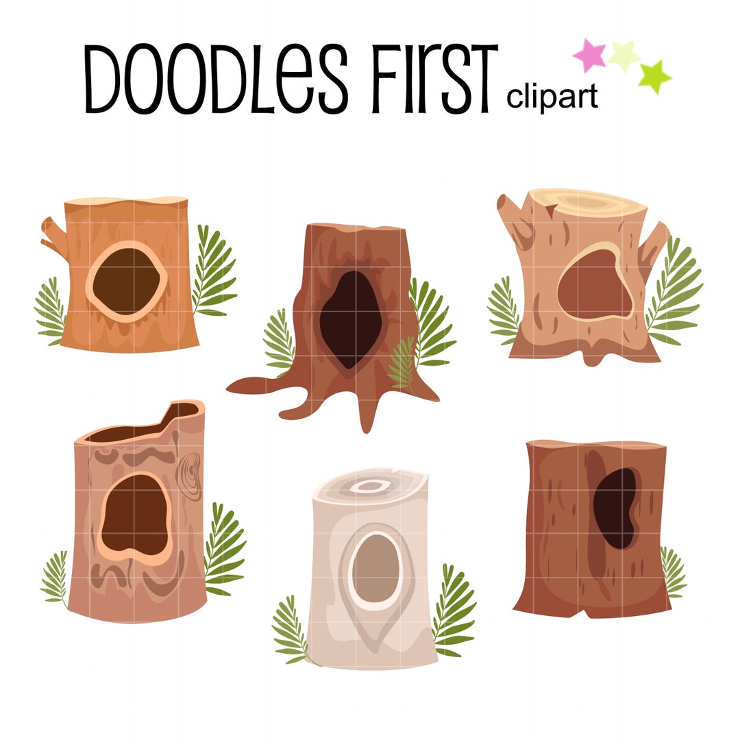 Tree Hole Collection Clip Art for Scrapbooking Card Making Cupcake ...