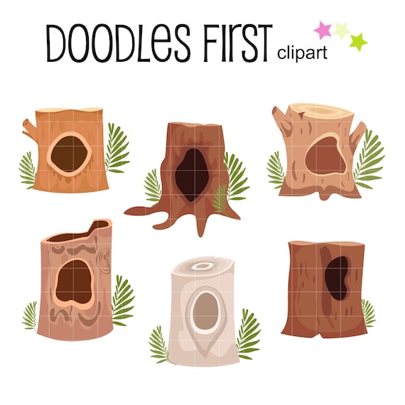 Tree Hole Collection Clip Art for Scrapbooking Card Making | Etsy