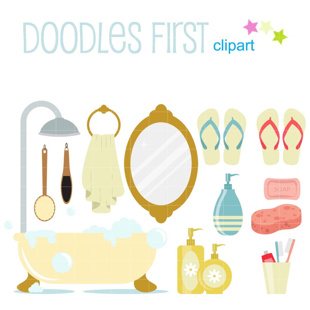 Bath Time SVG, Digital Clip Art for Scrapbooking, Cricut, Cutting ...