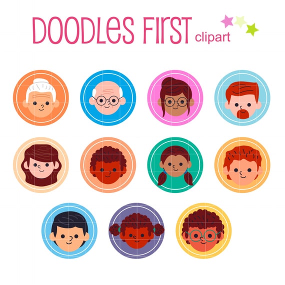 Family Tree Icons Digital Clip Art for Scrapbooking Card - Etsy