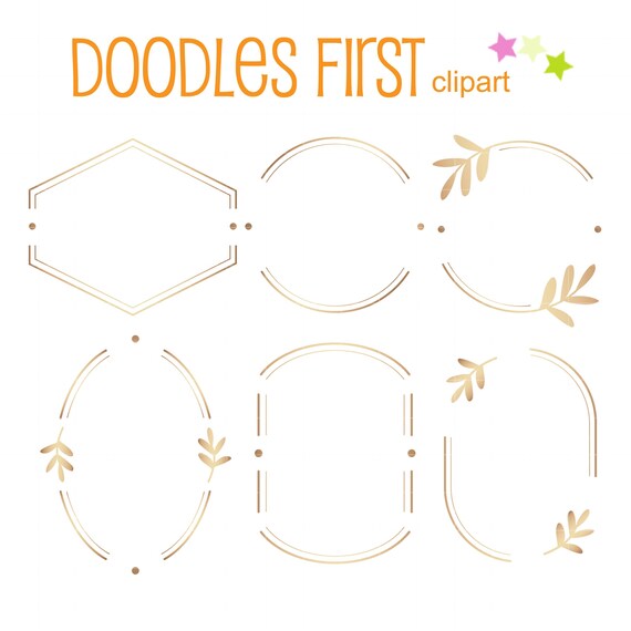 Elegant Royal Frames Digital Clip Art for Scrapbooking Card | Etsy