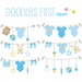 Doodle Potted Flowers Digital Clip Art for Scrapbooking Card Making ...