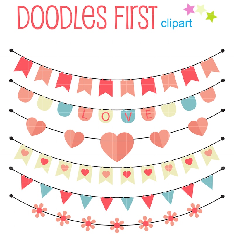 Bunting Clip Art - Etsy
